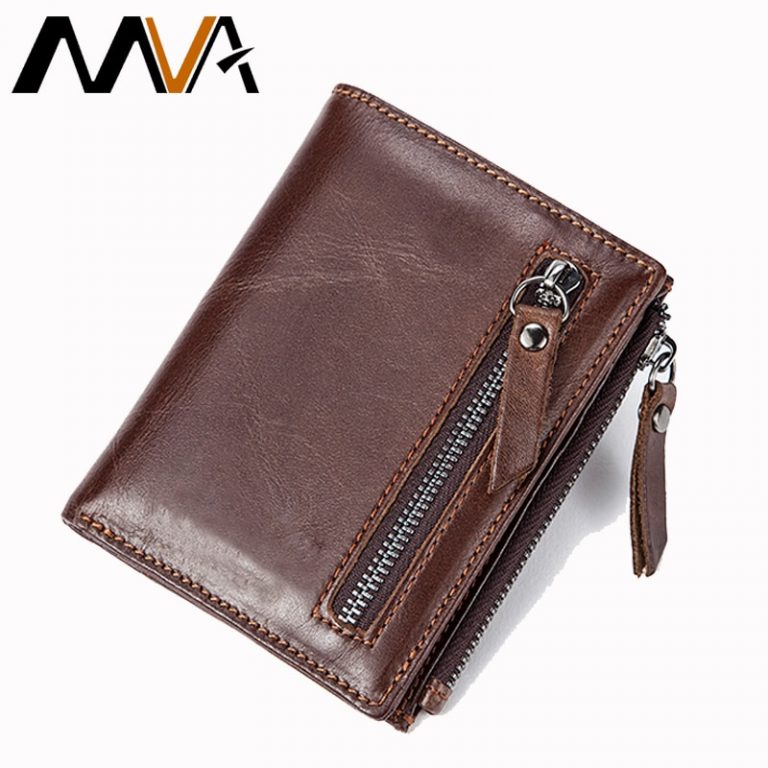 Luxury Genuine Leather Bifold Zipper Wallets | Slim Wallets for Men