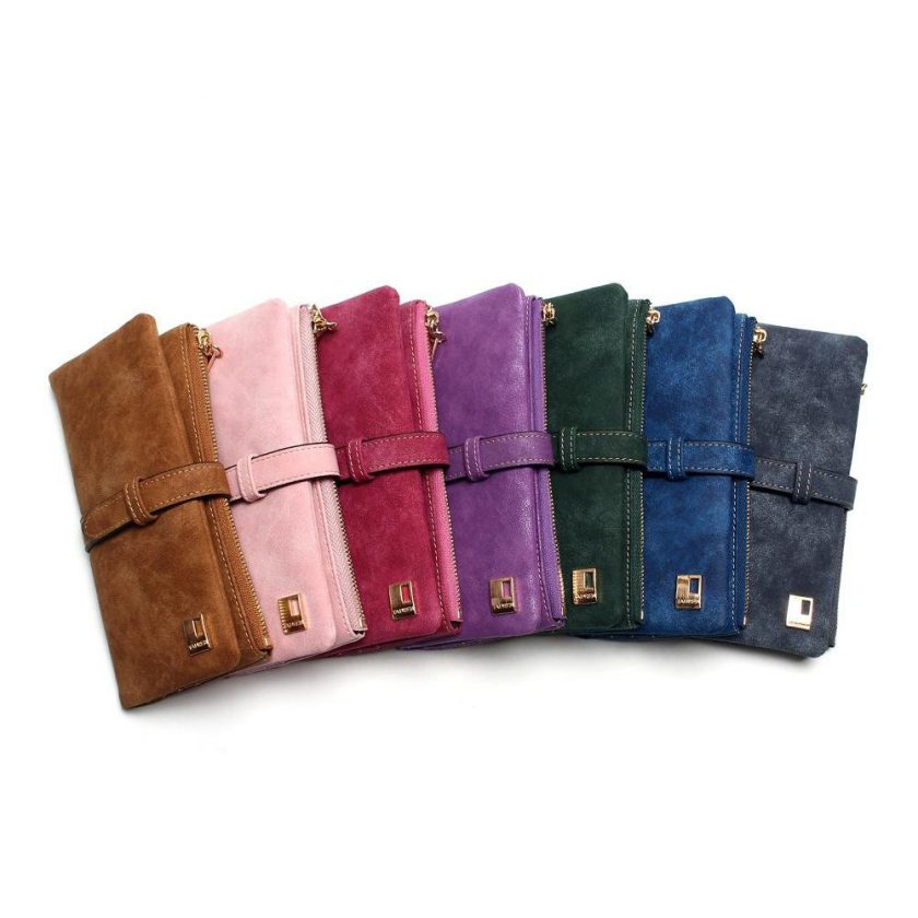 Genuine Leather Latest Fashion Bi-Fold Women’s Long Wallet