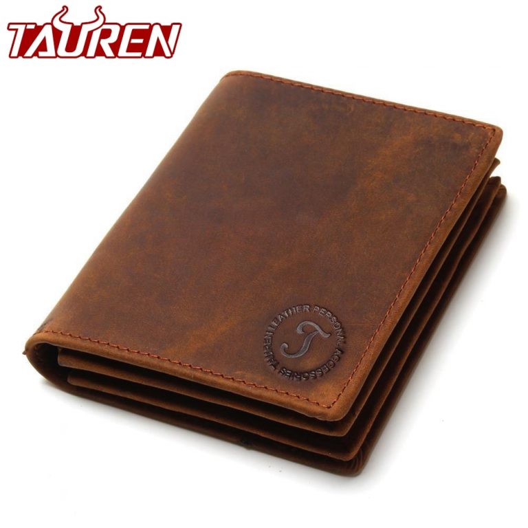 Genuine Horse Leather Vintage Trifold Men’s Wallets