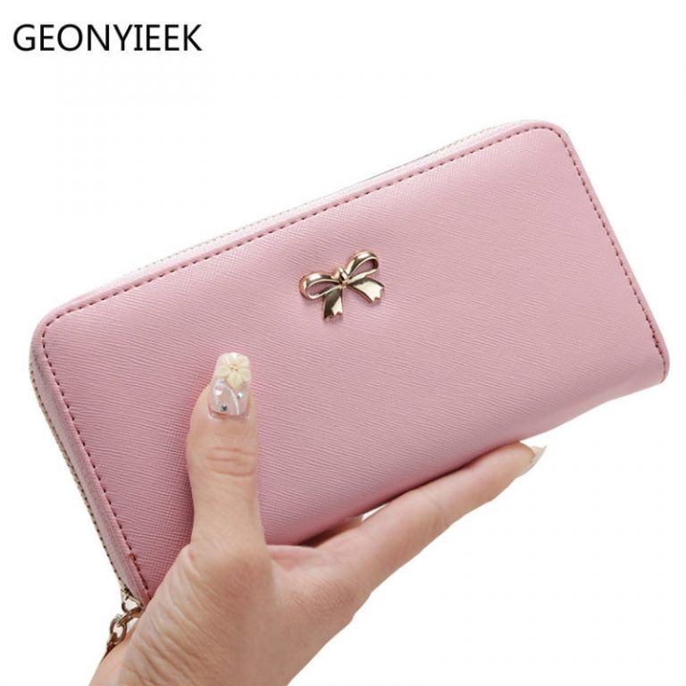 Baellerry Luxury Women’s Leather Long Wallet with Hasp