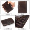 MISFITS Vintage Genuine Leather Men's Multifunctional Cowhide Wallet