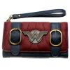 DC Comics Wonder Women Try-Fold Double Buckle Women’s Flap Wallet