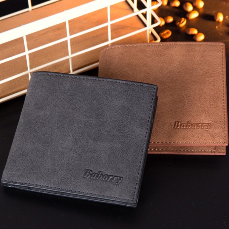 Slim and Stylish Men’s RFID Zipper Designer Mini Wallets