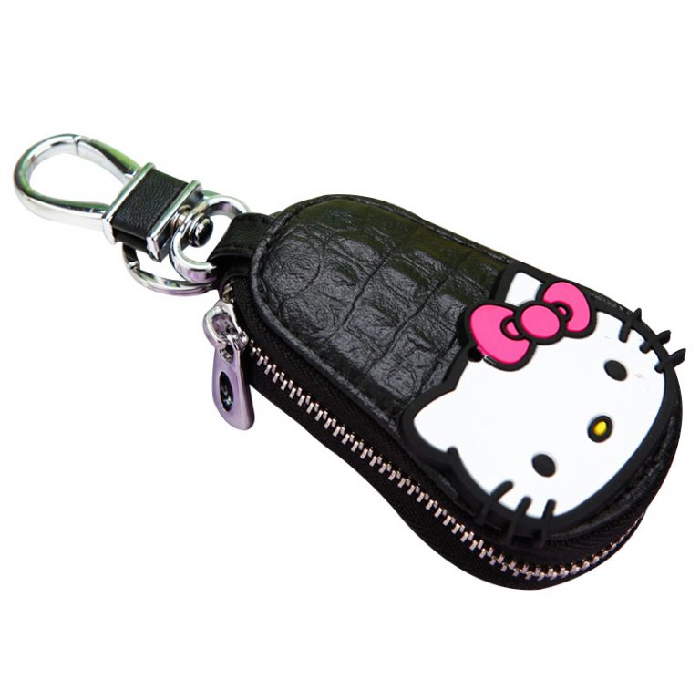 Cute Hello Kitty Designer Keychain Zipper Wallets for Women
