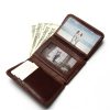 Leather Trifold Hasp Men’s Wallets with RFID Anti-theft Scanner