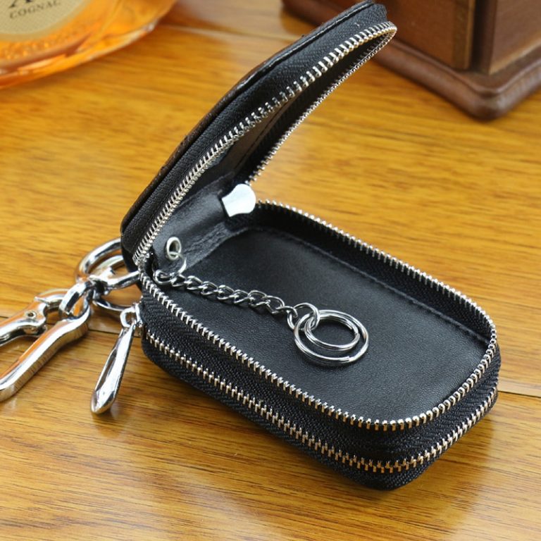 WestCreek’s Brand New Genuine Leather Double Zipper Keychain Wallets ...
