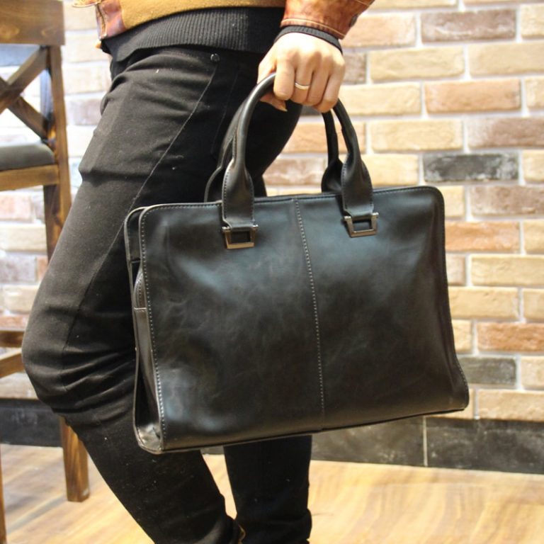MAHEU’s High Quality Natural Leather Men’s Multi-purpose Laptop Bags