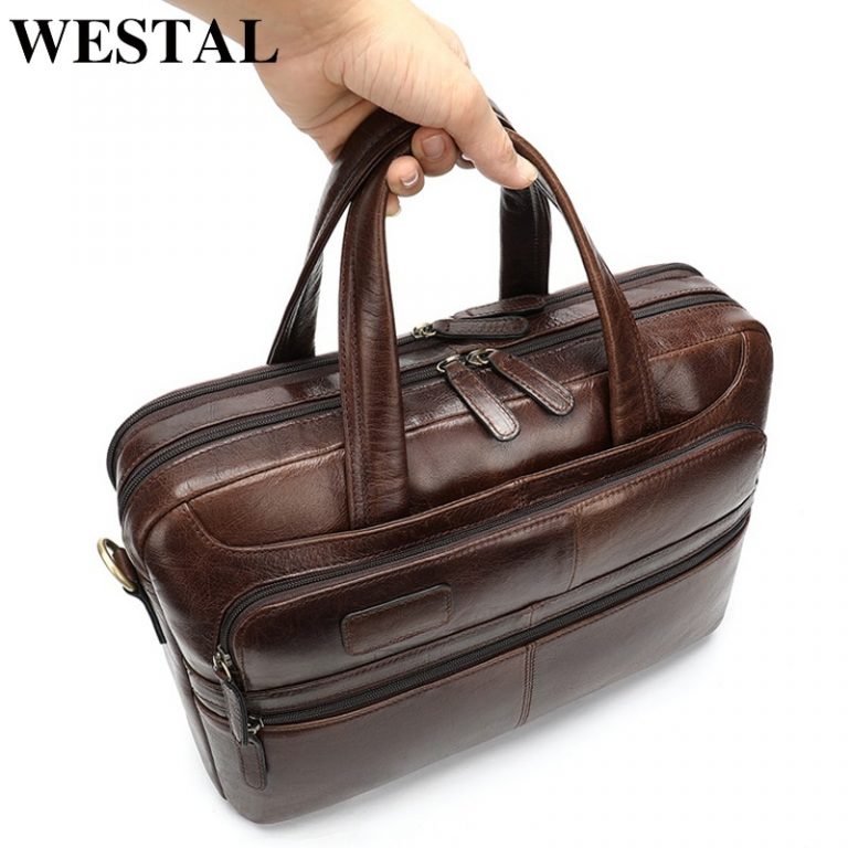 Best Quality Leather Double Layer Men’s Laptop Bags
