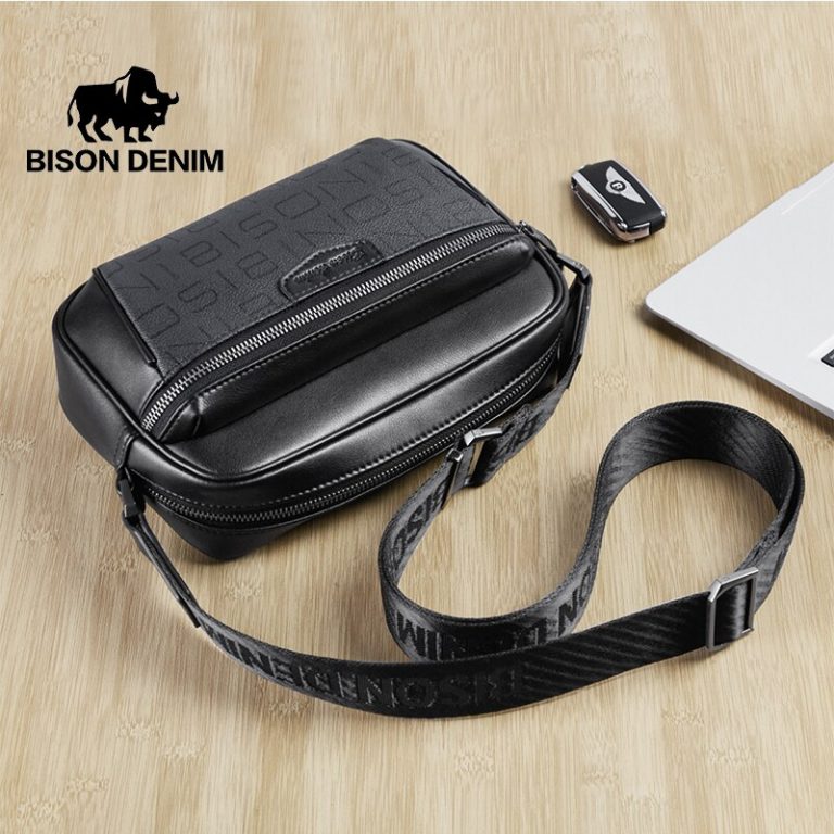 Bison Denim Genuine Leather Men’s Fashion Messenger Bags