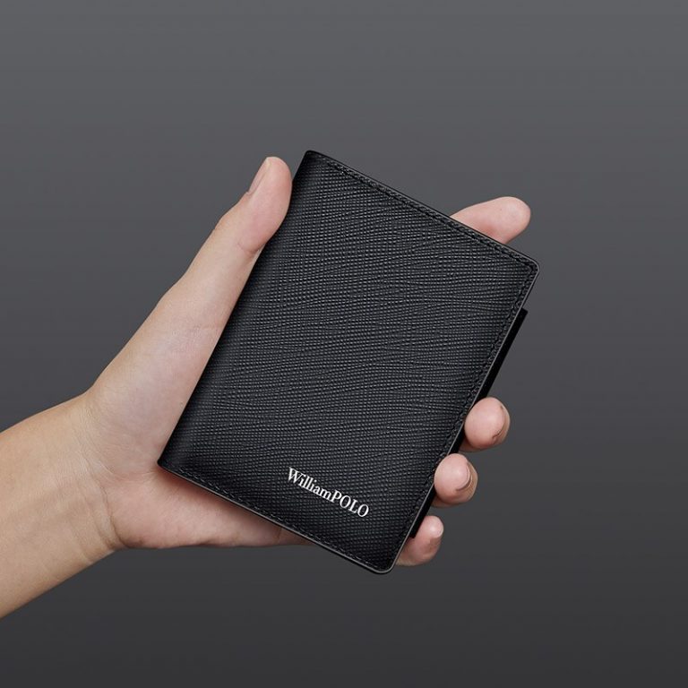 WilliamPolo High Quality Designer Leather Slim Wallets for Men